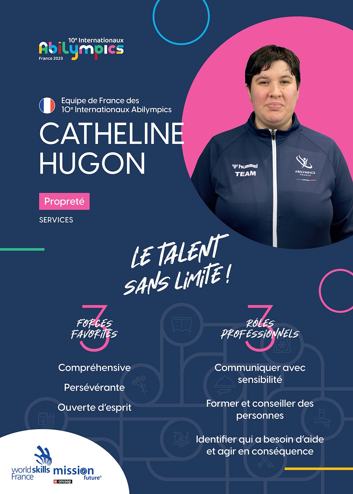 [ABILYMPICS 2023] PORTRAIT Catheline Hugon - Médaillée d’Or Métiers de ...